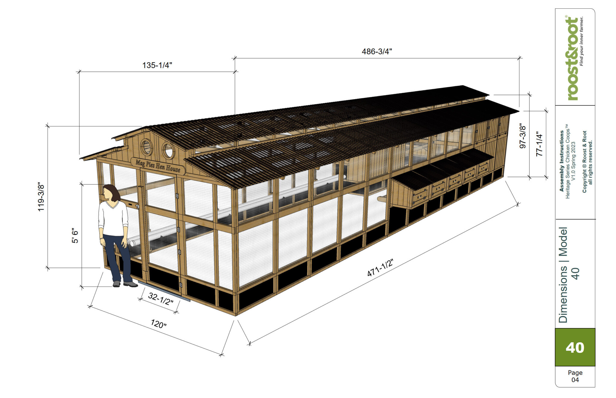 Heritage Chicken Coop | Model 40