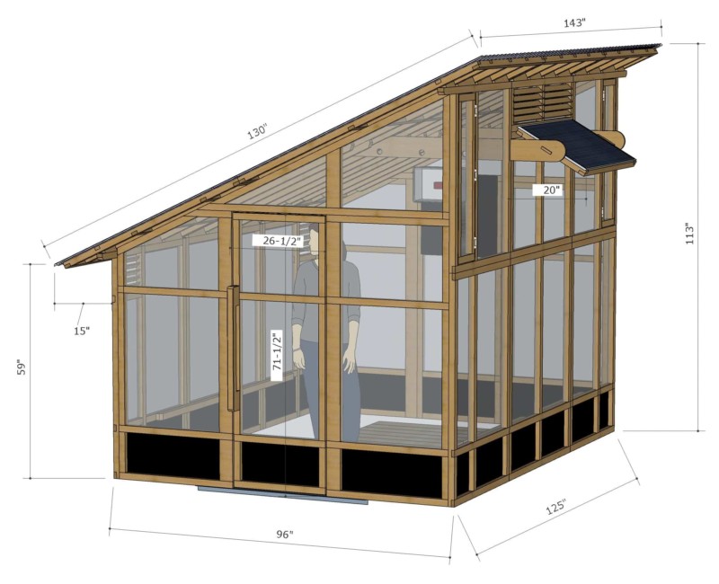 Premium Quality Multi Climate Handcrafted Slant-Roof Greenhouse