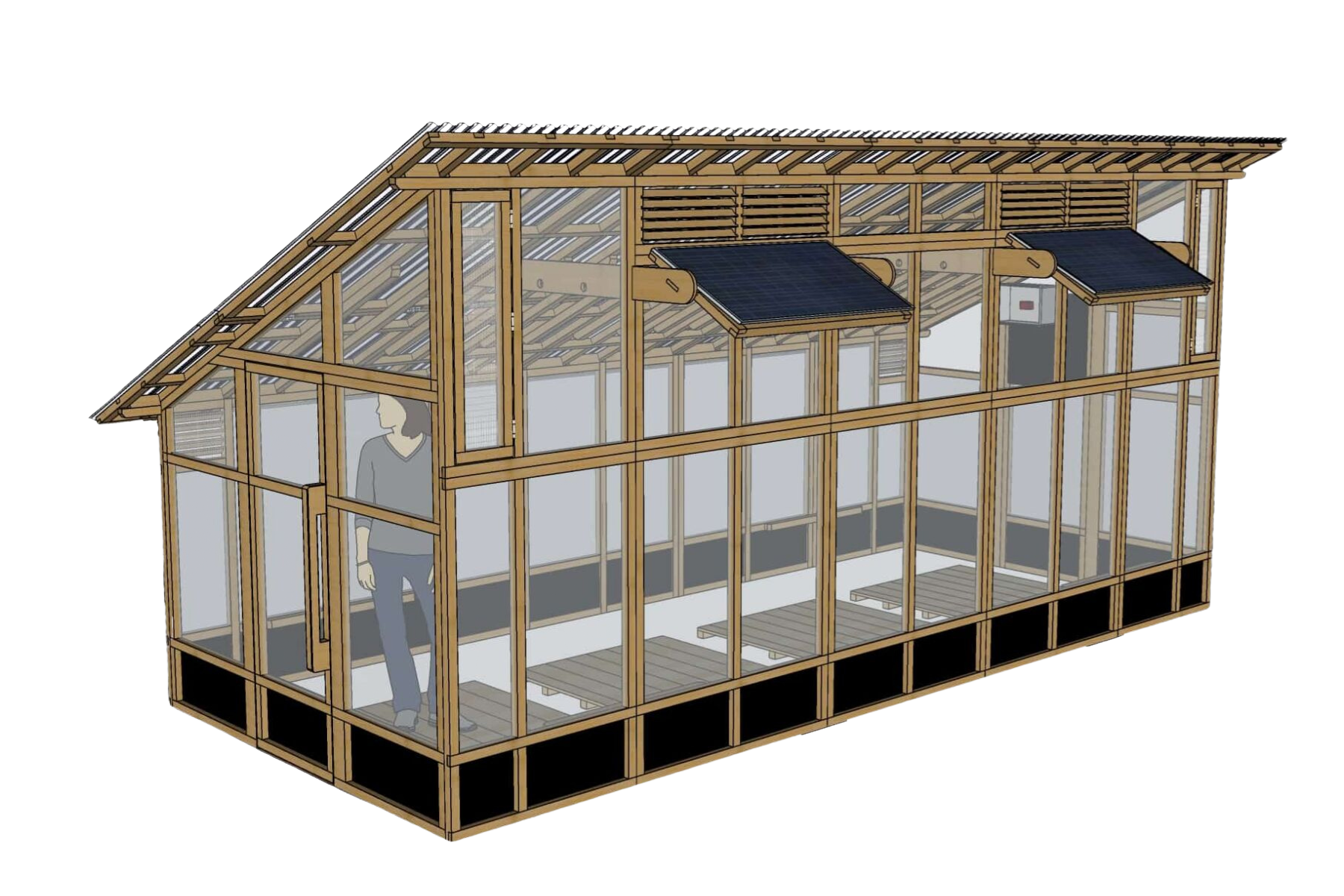 Slant-Roof Greenhouse