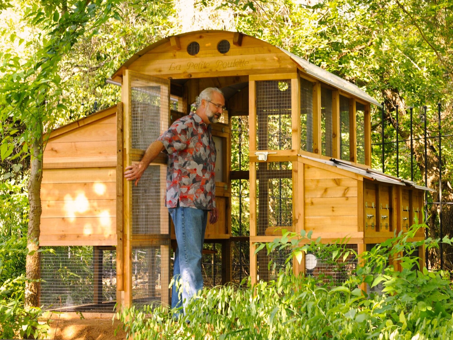 Walk-In Chicken Coop with Rounded Top | Tall Backyard Coop | Roost & Root