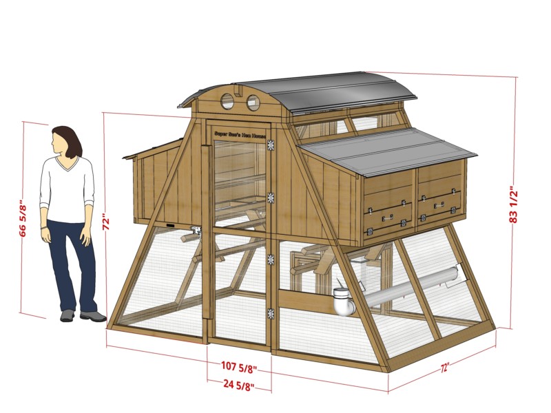 Round-Top Loft Chicken Coop