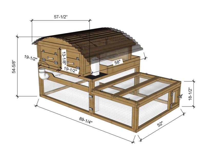 Chicken Coop for 8 Chickens - Backyard XL Chicken Coop